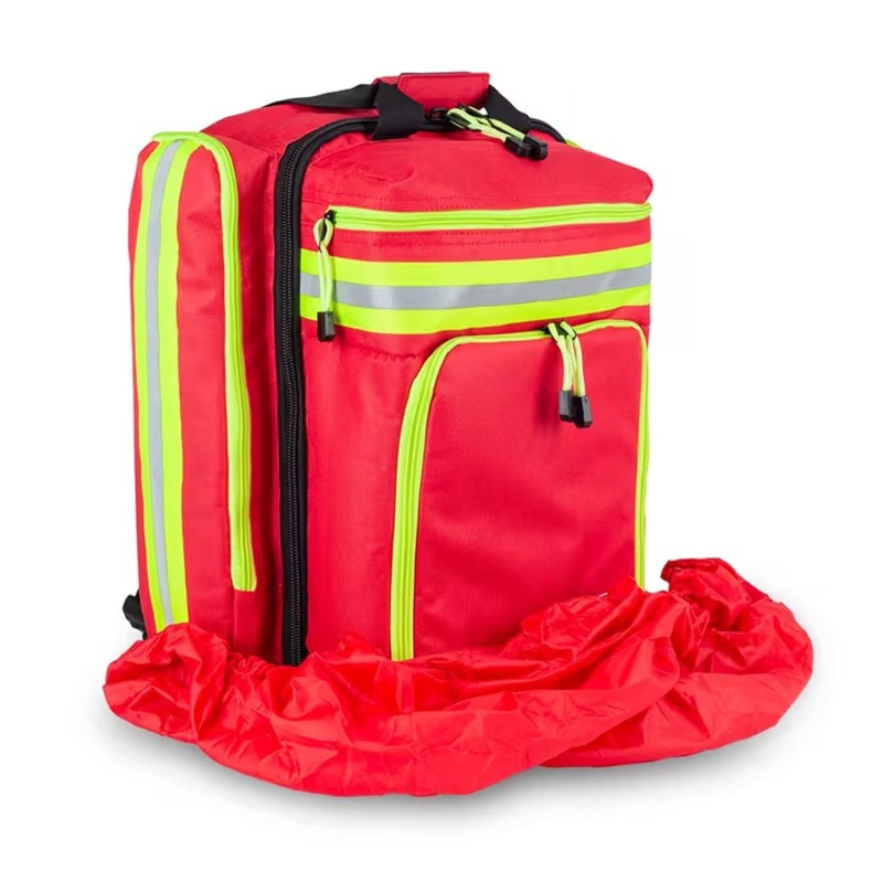 Mochila de primera intervención EMS rojo y fluor | Quantum Spain